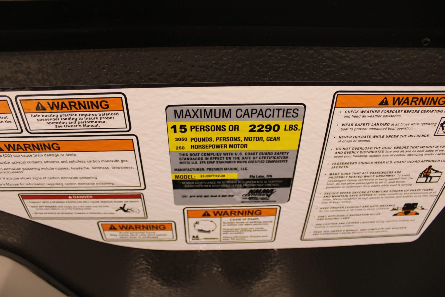 Premier 230 Sunsation RL PTX - 24′ 9″ Boat, Motor, Trailer WATER READY ...